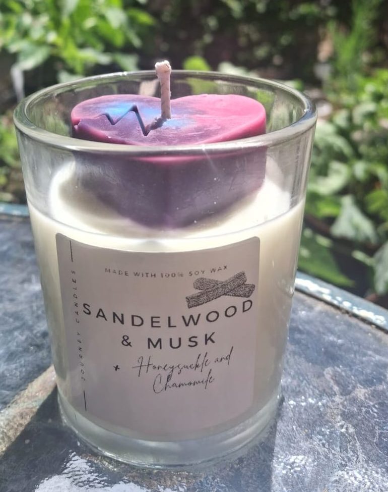 Sandalwood and Musk Candle – Journey Candles